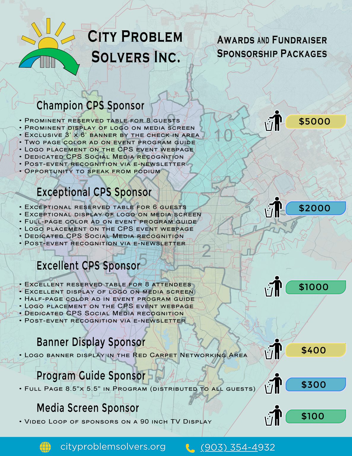 Award Ceremony Sponsorship Opportunities - City Problem Solvers